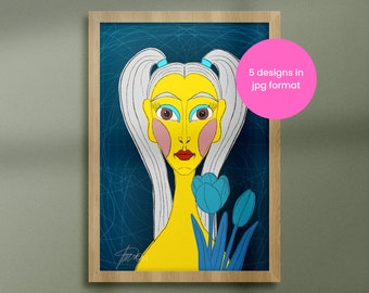 Women From Space, Digital Poster, Printable Wall Art, Download Print ...