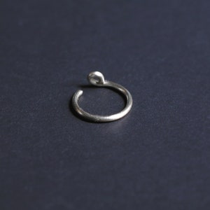Fake Lip Ring: 925 Sterling Silver, Extra Thick Lip Cuff (16 Gauge ...