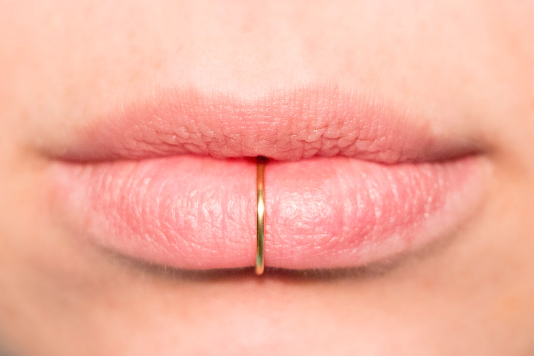 Fake Lip Ring (all Colors) Thick Lip Cuff, 18 Gauge, No Piercing Labret ...