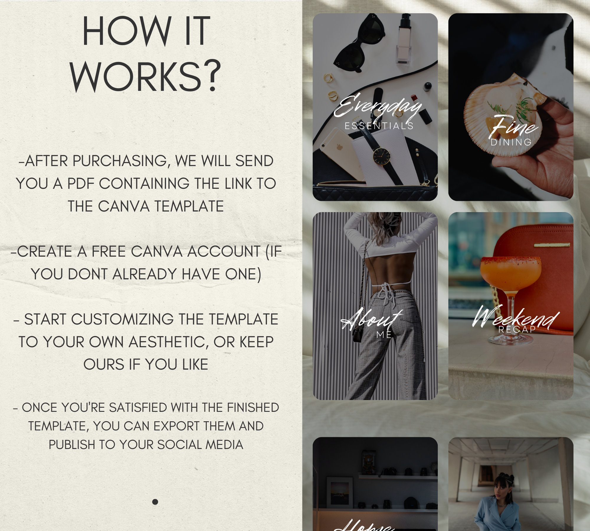 Minimal Aesthetic Instagram Reels Influencer Reel Covers - Etsy