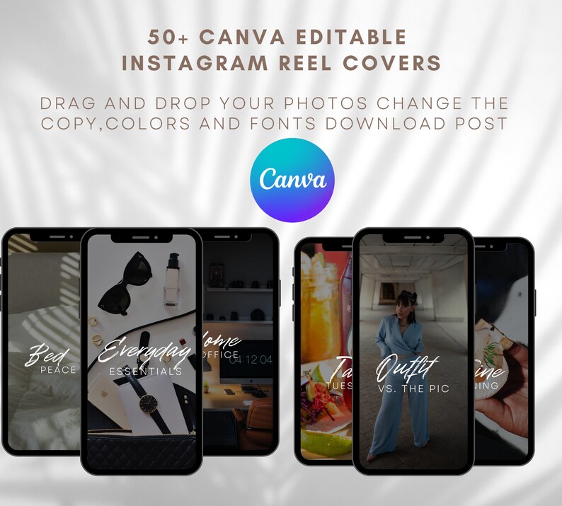 Minimal Aesthetic Instagram Reels Influencer Reel Covers - Etsy