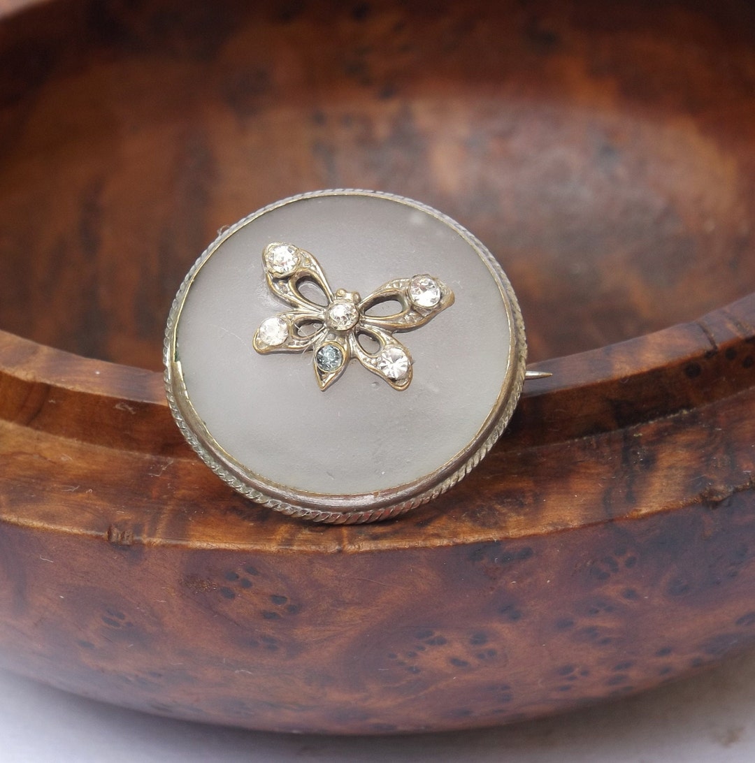 1930s Art Deco Bug Insect Brooch, Camphor Glass Bug Brooch, Insect Bug ...