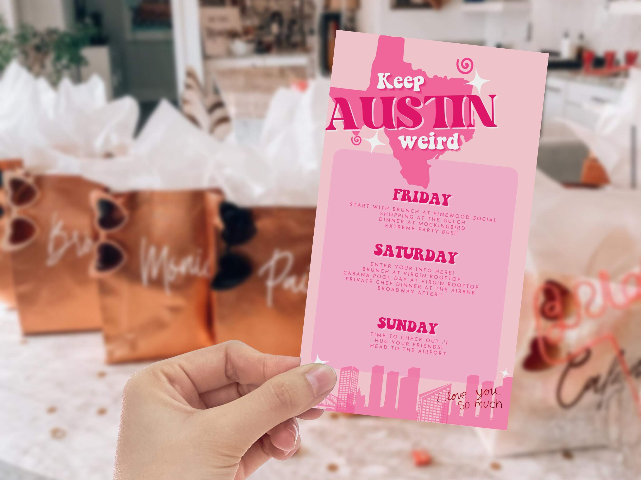 Keep Austin Weird | Bachelorette Itinerary | Austin, TX - Etsy