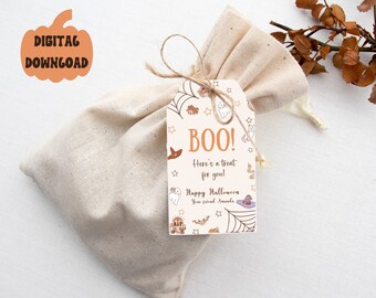 Canva Halloween Gift Tags - Etsy