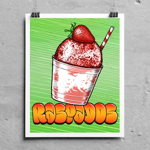 Raspados Graffiti Print, Colorful Summer Food Wall Art, Giclee, Gift ...