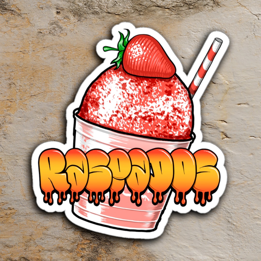 Raspados Graffiti Sticker, Colorful Summer Food Die-cut Vinyl Decal ...
