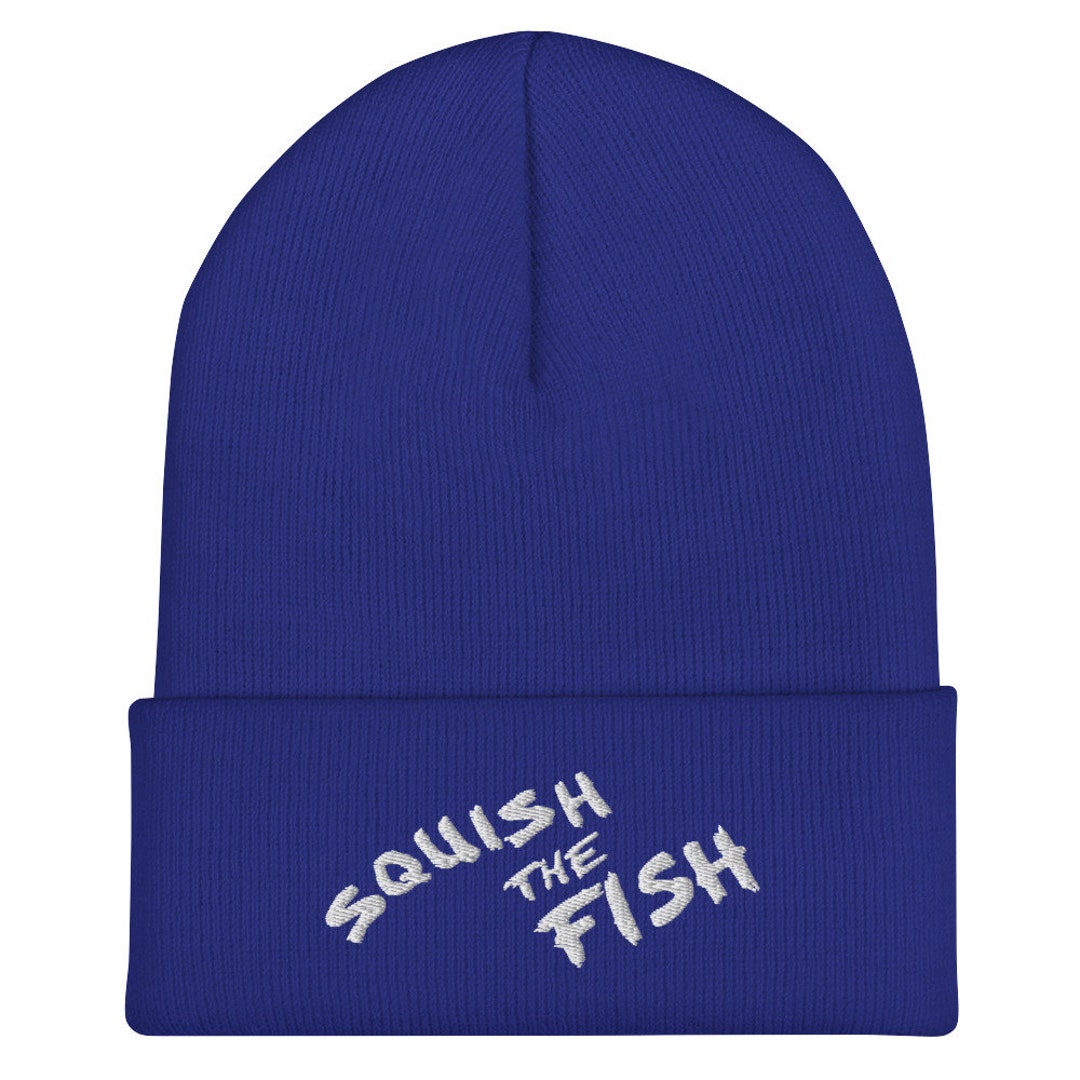 Squish the Fish Cuffed Beanie - Etsy