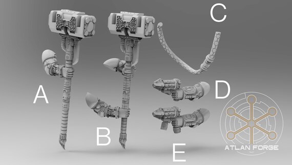 Asgardian Artificer Arms & Weapons Atlan Forge - Etsy