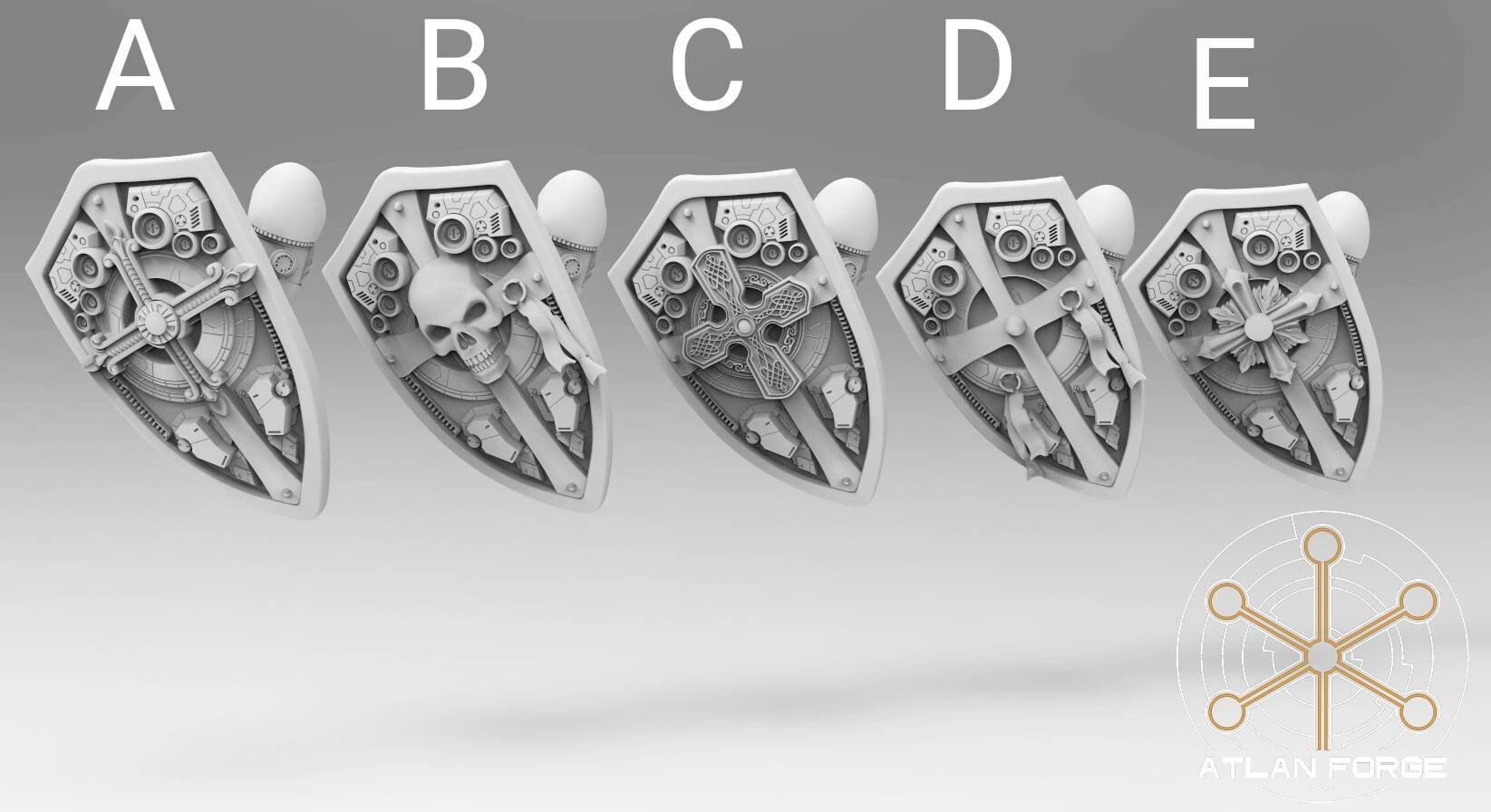 Knights Templar Lancers Shields Atlan Forge - Etsy