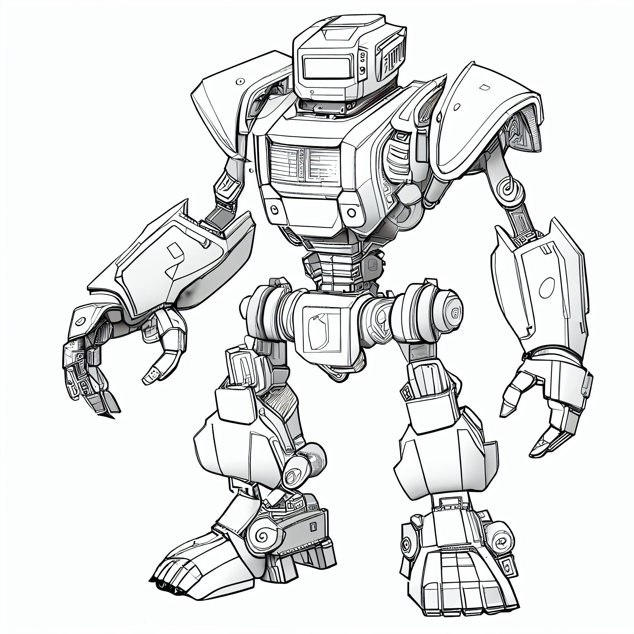 33 Printable Robot Coloring Pages for Kids and Adults: A Fun - Etsy ...