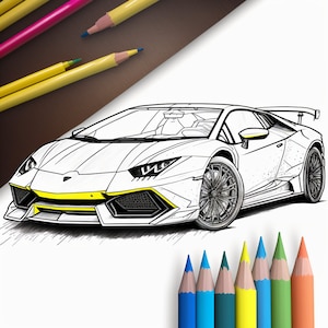 24 Exclusive Lamborghini Coloring Pages - for Kids and Adults ...