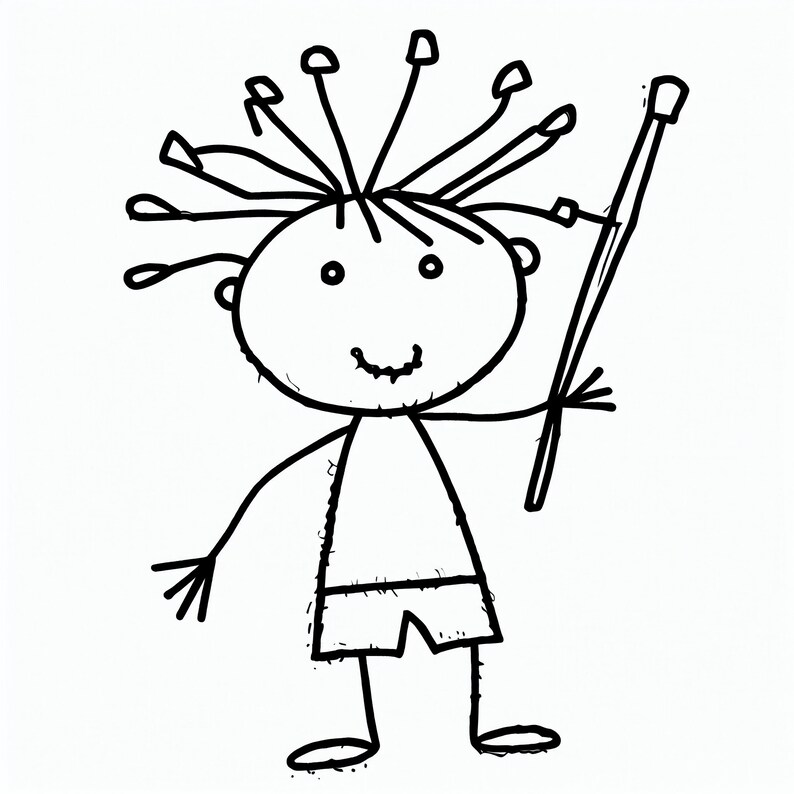 33 Kindergarten Stick Man Coloring Pages - Digital Artwork to Inspire ...