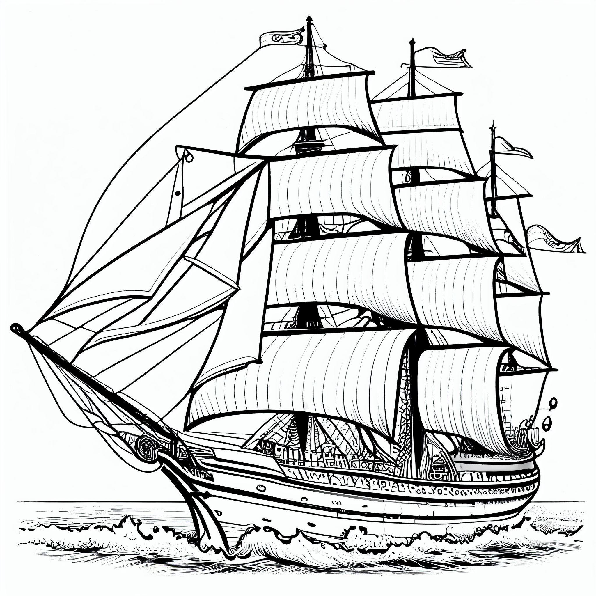 Ahoy, Little Sailors! 20 Ship Coloring Pages for Kids - Discover and ...