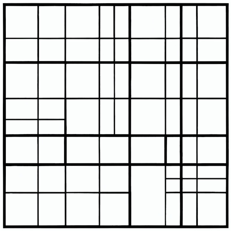 Piet Mondrian Coloring Pages | 30 Colorful Geometry Pages: Exploring ...