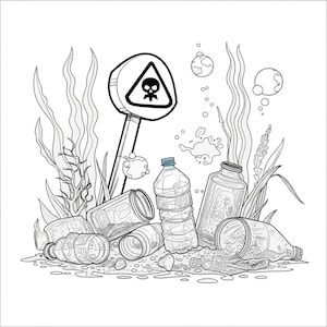 The Plastic-free Coloring Book: Explore the Problem of Plastic ...