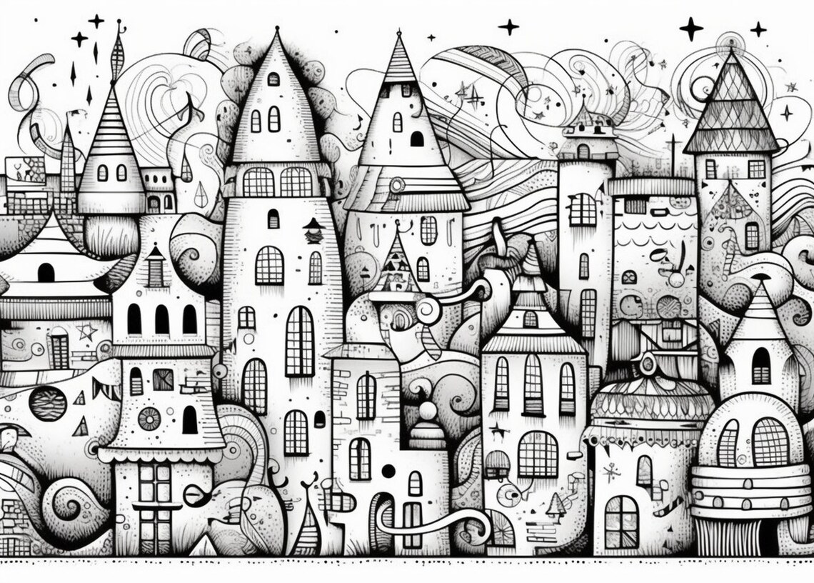 Hundertwasser Coloring Pages christmas 2023 Edition Exclusively on Etsy ...