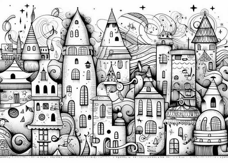 Hundertwasser Coloring Pages christmas 2023 Edition Exclusively on Etsy ...