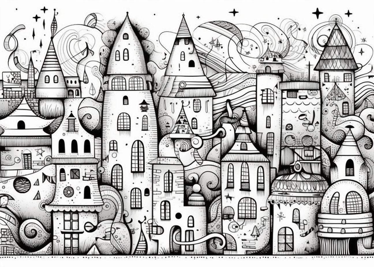 Hundertwasser Coloring Pages christmas 2023 Edition Exclusively on Etsy ...