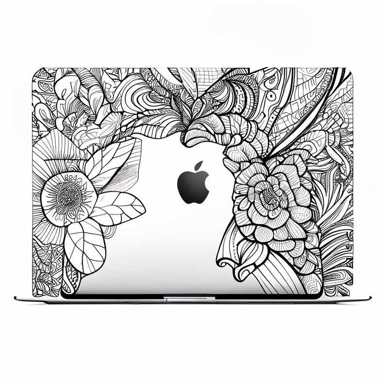 50 Laptop Coloring Pages || for Print and Instant PDF Download || Get ...
