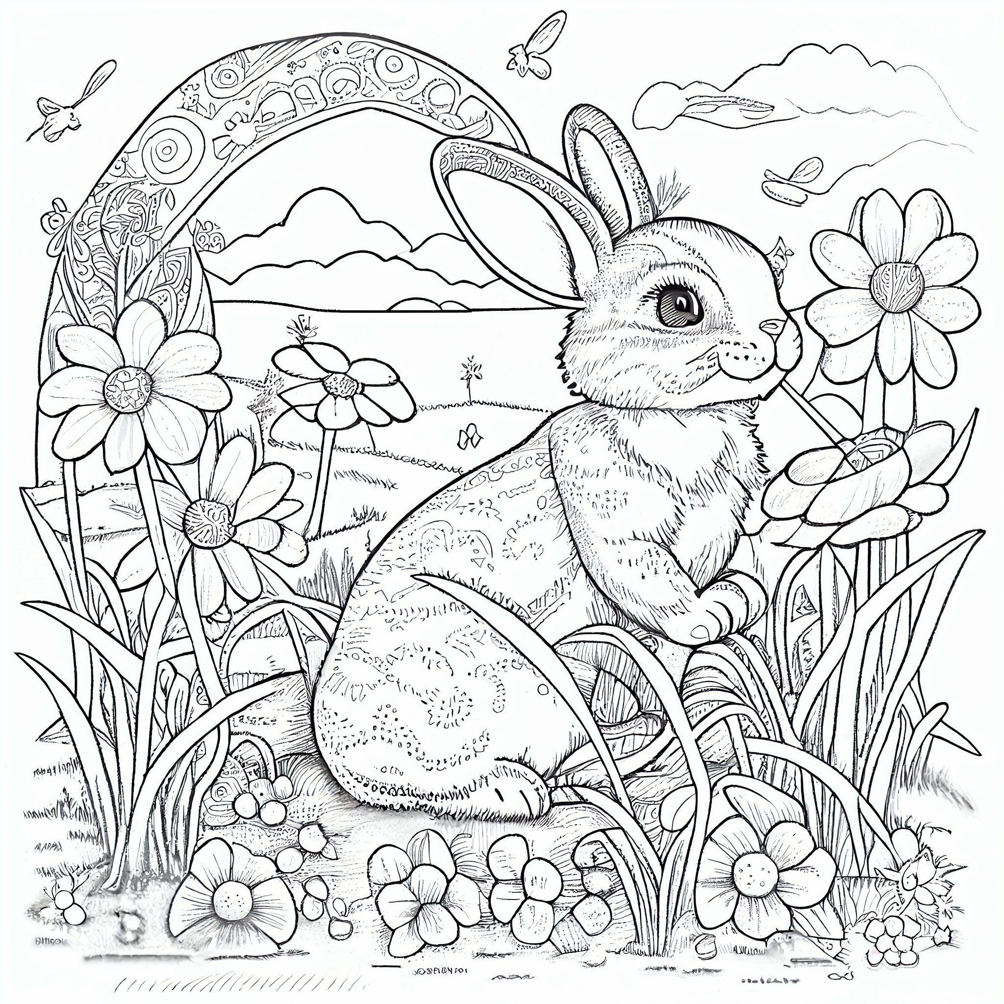 Hoppy Easter Coloring Pages: 30 Fun and Egg-citing Designs for Kids and ...
