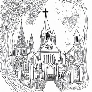 Divine Inspirations: 33 X Coloring Pages for Devotion and Reflection ...