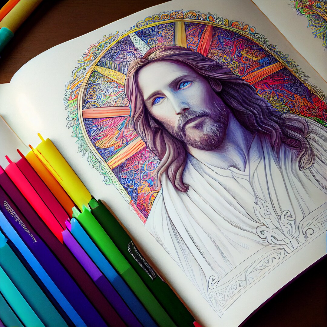 33 Jesus Christ Coloring Images for Instant Download || PRINT & PAINT # ...