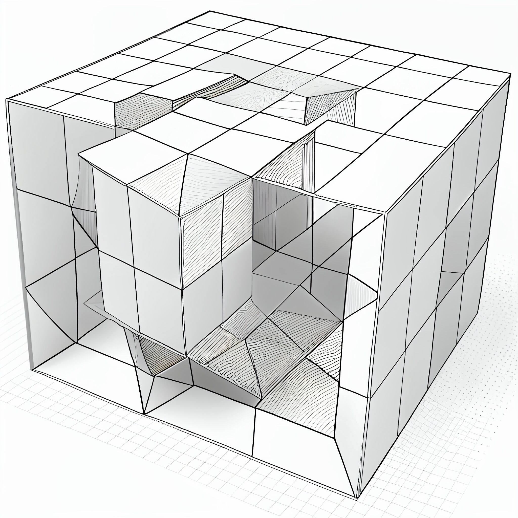 20 X 3D CUBE COLORING PAGES - Fun and Engaging Activity for All Ages ...