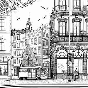 Exploring the City: Detailed Coloring Pages for All Ages" PRINT & PAINT ...