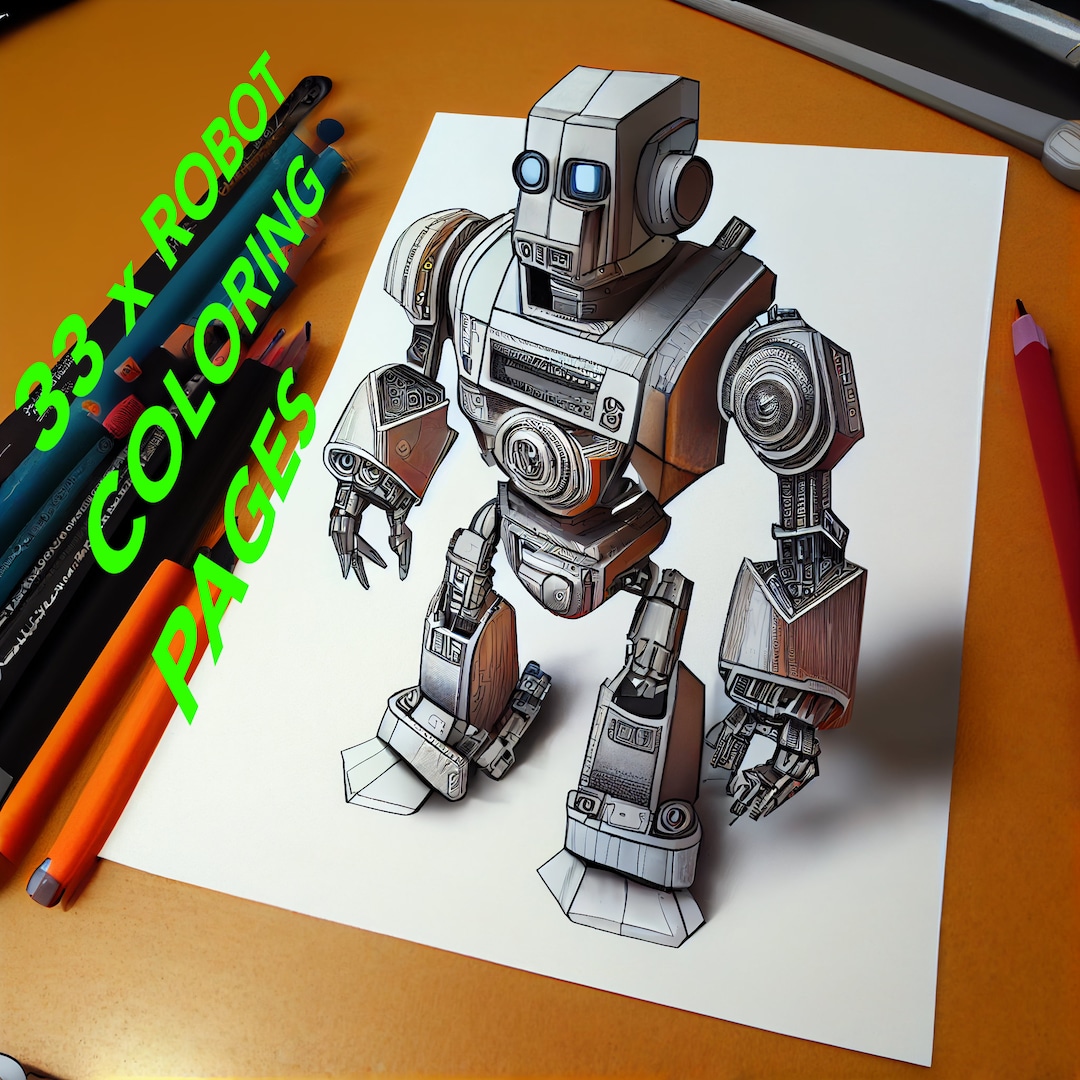 33 Robot Coloring Pages Printable | Kids & Adults Coloring Sheet ...