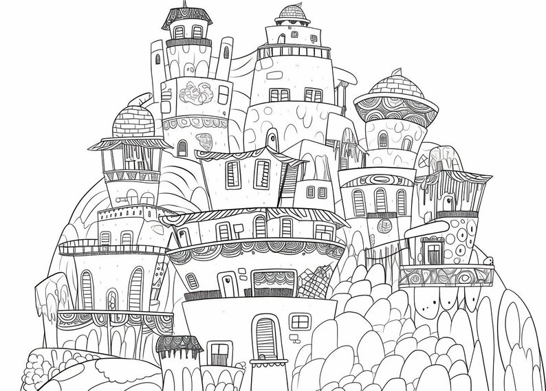 70 Hundertwasser Coloring Pages 2nd Edition 2023 Instant - Etsy