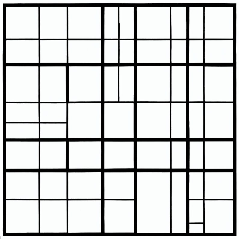 Piet Mondrian Coloring Pages | 30 Colorful Geometry Pages: Exploring ...