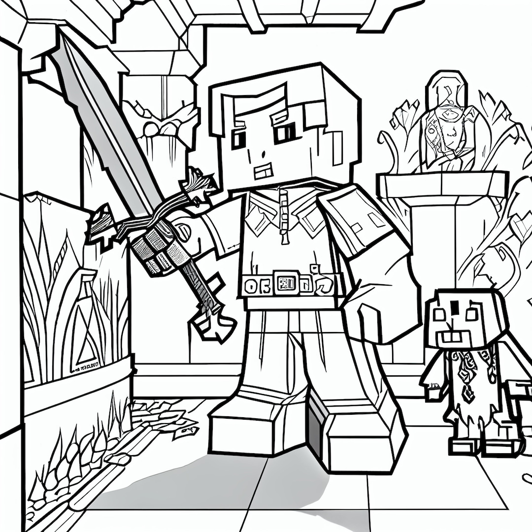 Minecraft Coloring Pages Printable – 75 Pages | Digital Download ...