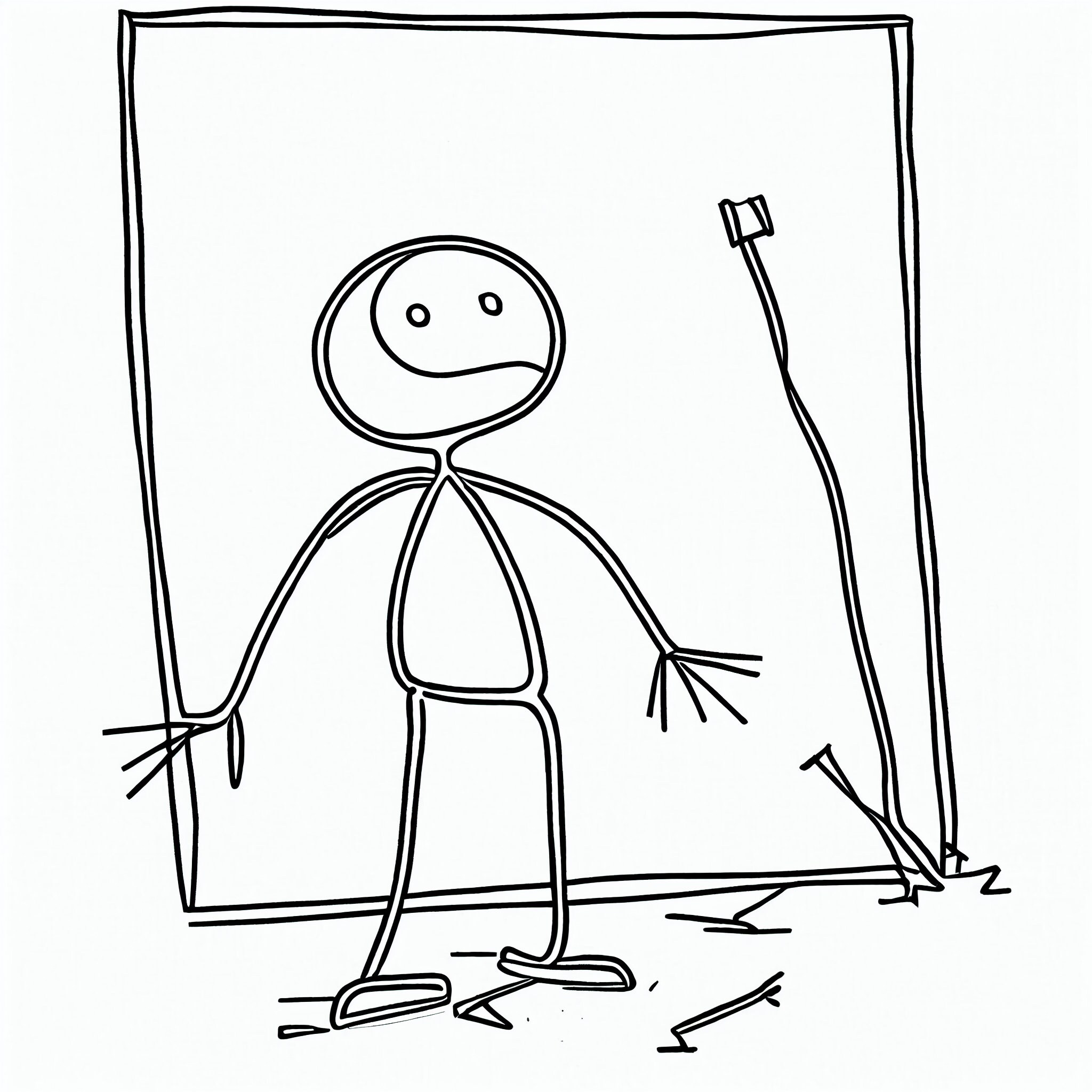 33 Kindergarten Stick Man Coloring Pages - Digital Artwork to Inspire ...