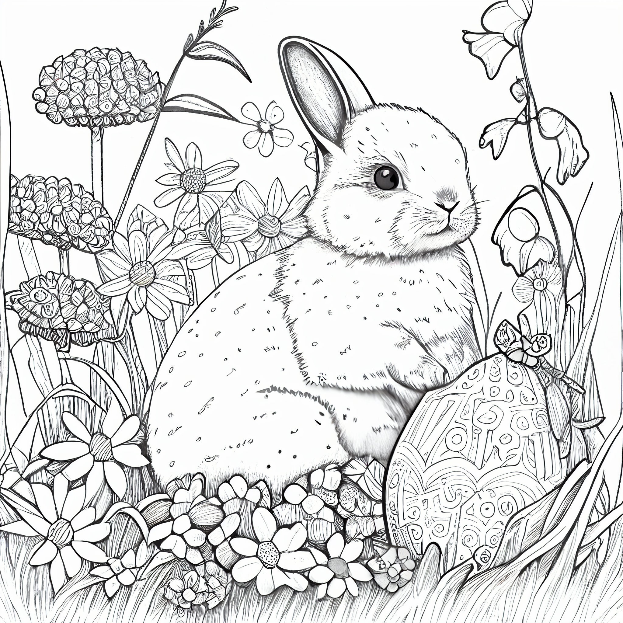 Hoppy Easter Coloring Pages: 30 Fun and Egg-citing Designs for Kids and ...
