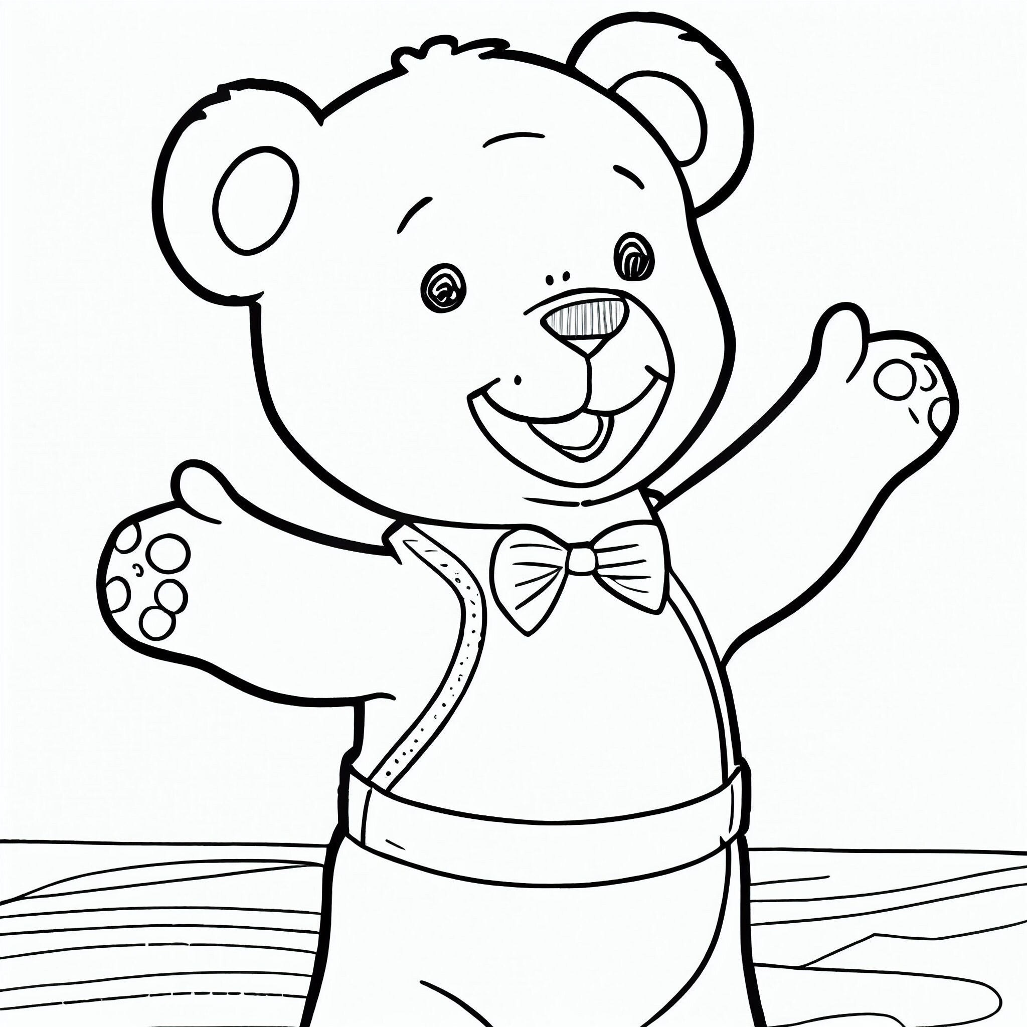 Giggles and Grins: 11 Laughing Teddy Bear Coloring Pages to Delight and ...