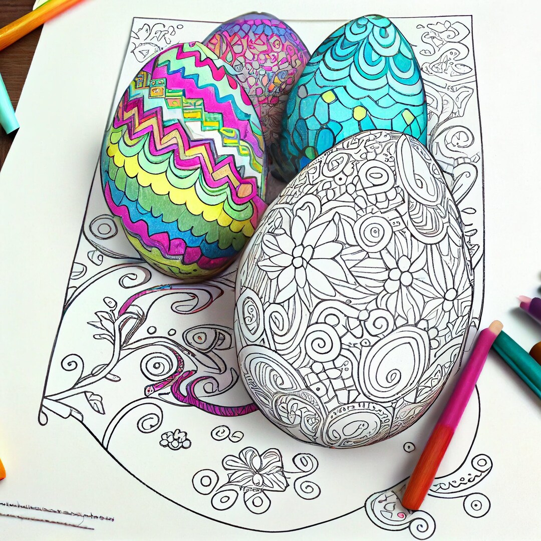 Celebrate the Season With 33 Printable Easter Egg Coloring Pages ...