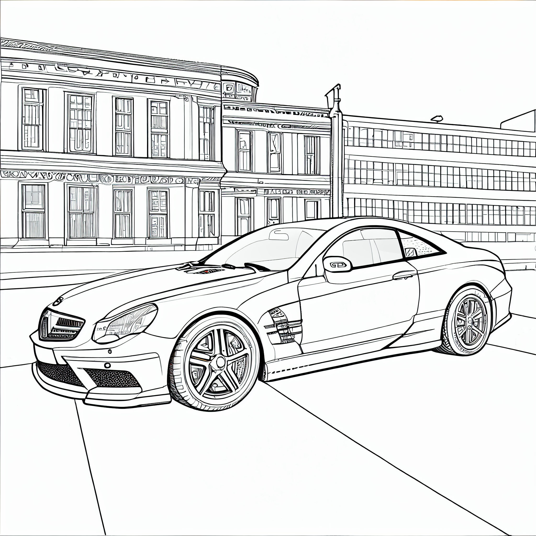 24 Mercedes Benz Coloring Pages for Kids and Adults Instant - Etsy ...