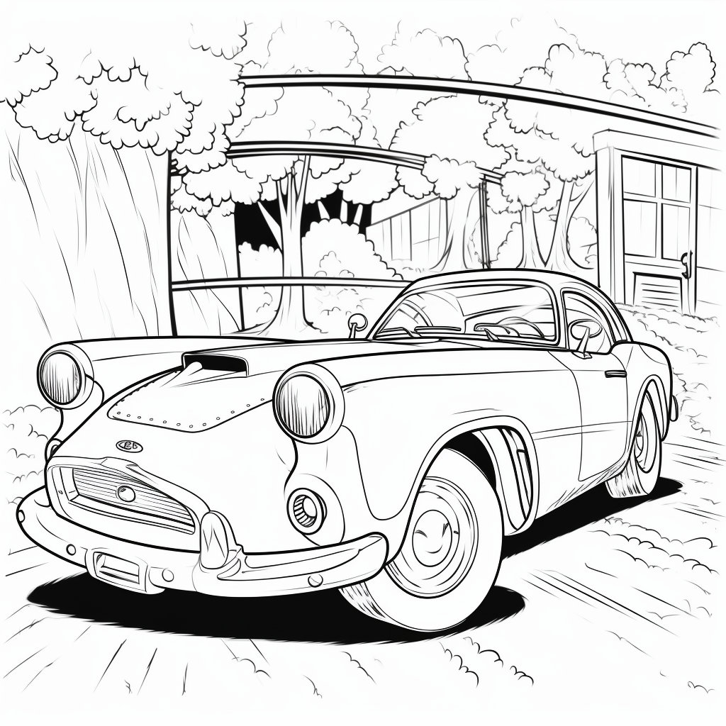 30 Fun Cars: Coloring Pages for Kids Explore Vehicles and - Etsy
