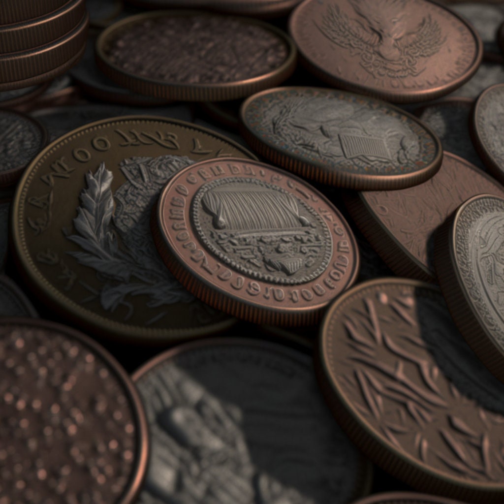 Rare Coin and Metal Collection: Copper, Silver, Gold, and Platinum - Etsy
