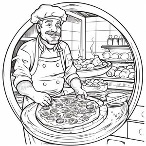 Deliciously Fun: Pizza Coloring Pages for Pizza Lovers of All Ages ...