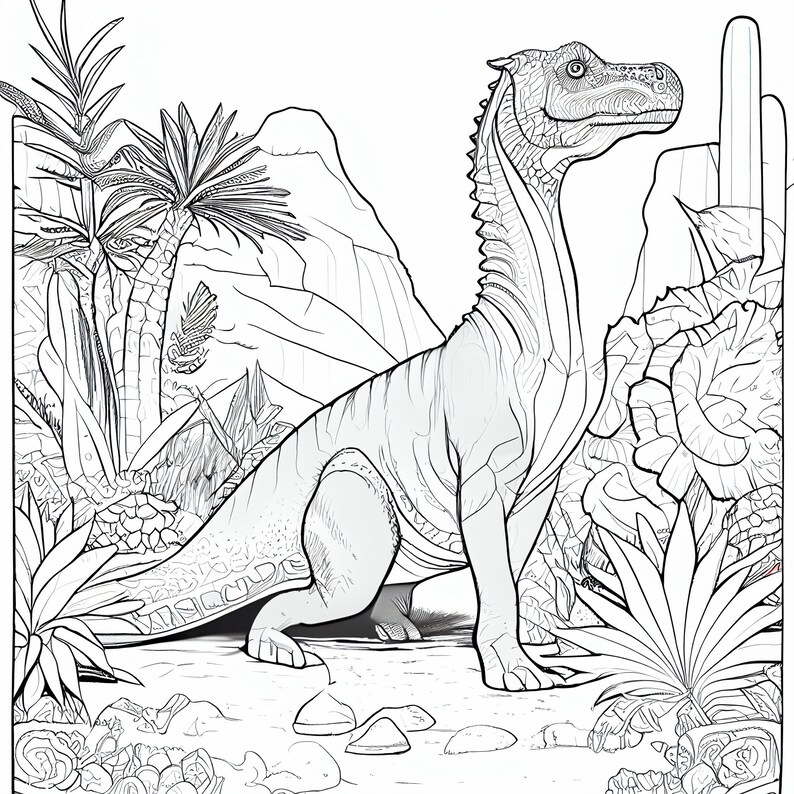 Dinosaur Coloring Pages: A Prehistoric Coloring Adventure || 30 Pages ...
