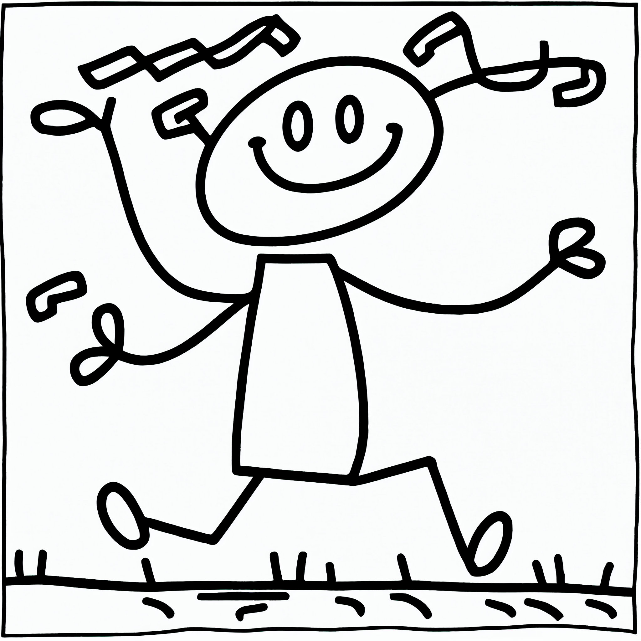 33 Kindergarten Stick Man Coloring Pages Digital Artwork to Inspire ...