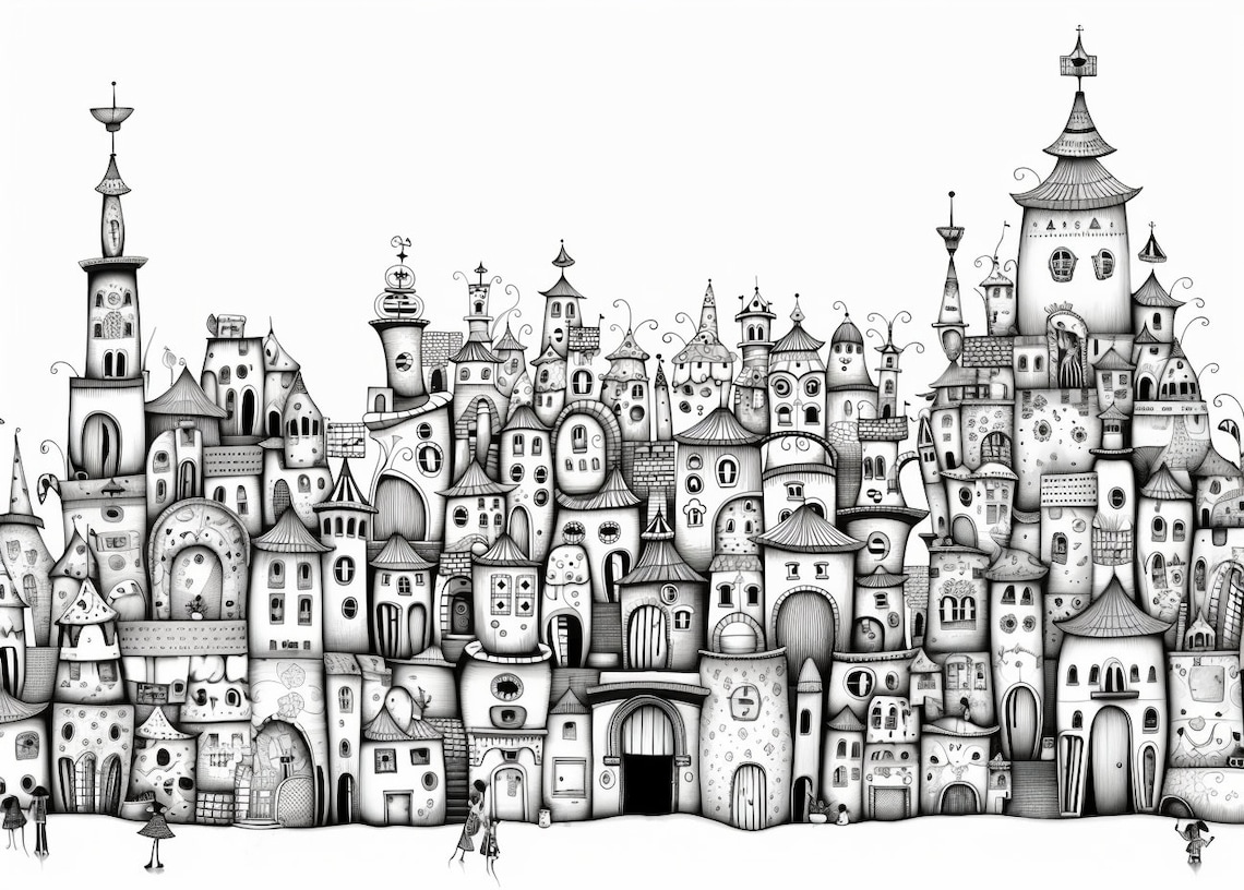 Hundertwasser Coloring Pages christmas 2023 Edition Exclusively on Etsy ...