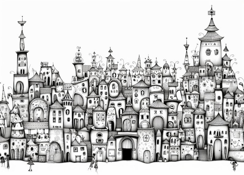 Hundertwasser Coloring Pages christmas 2023 Edition Exclusively on Etsy ...