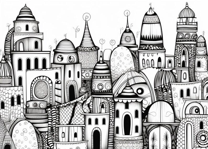 Hundertwasser Coloring Pages christmas 2023 Edition Exclusively on Etsy ...