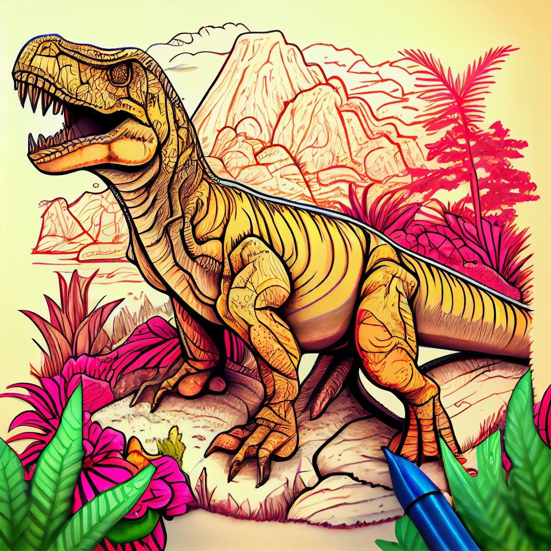 Roaring Fun: 30 Dinosaur Coloring Pages for an Exciting Prehistoric ...