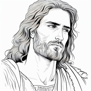 12 Unique Jesus Christ Art Coloring Pages for Kids and Adults - Etsy