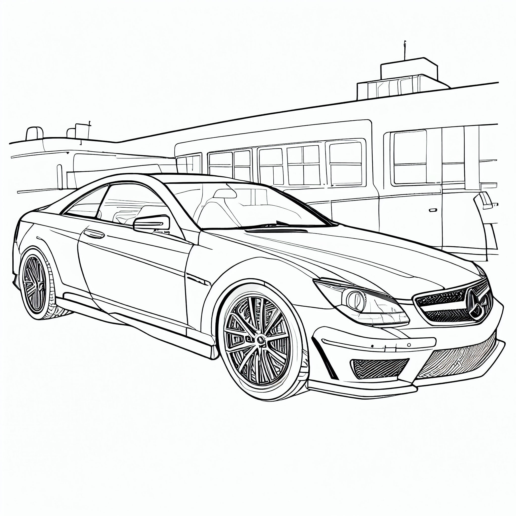 Mercedes Coloring Pages