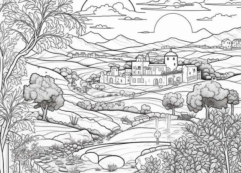 42 Bible Coloring Pages of the Promised Land || PRINT AND PAINT ...