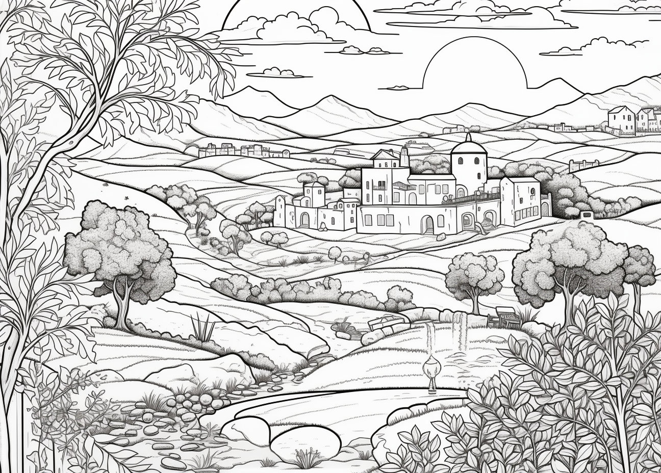 42 Bible Coloring Pages of the Promised Land || PRINT AND PAINT ...
